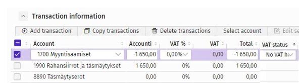 Procountor Solo: accountant's work steps – Procountor
