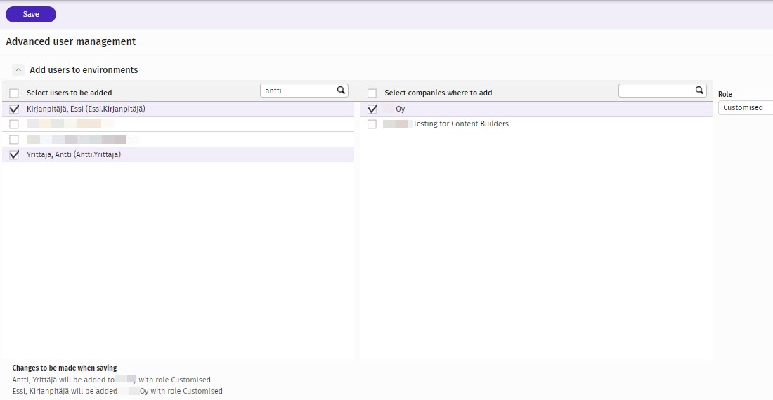 Advanced user management – Procountor