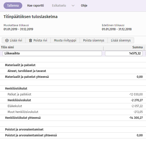Tilinpäätöksen osat – Procountor