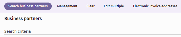 Edit multiple business partners – Procountor